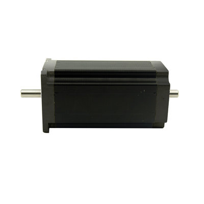 China 4wires double shaft NEMA23 stepper motor 3.5N.m(500oz-in) motor length 115mm shaft diameter 8.0mm 4.0A supplier