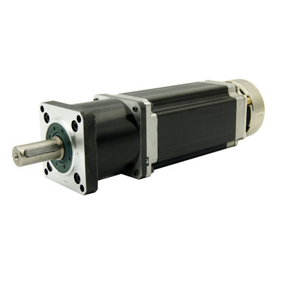 China NEMA23 Planetary geared stepper motor with brake supplier